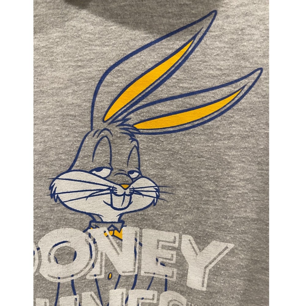 Looney Tunes Grey Bugs Bunny Hooded Sweatshirt - Gem